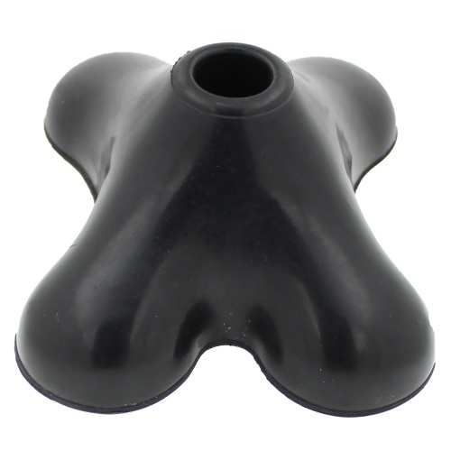 Black Rubber Ferrule With A Large 4 Footed Base For » Walking Sticks